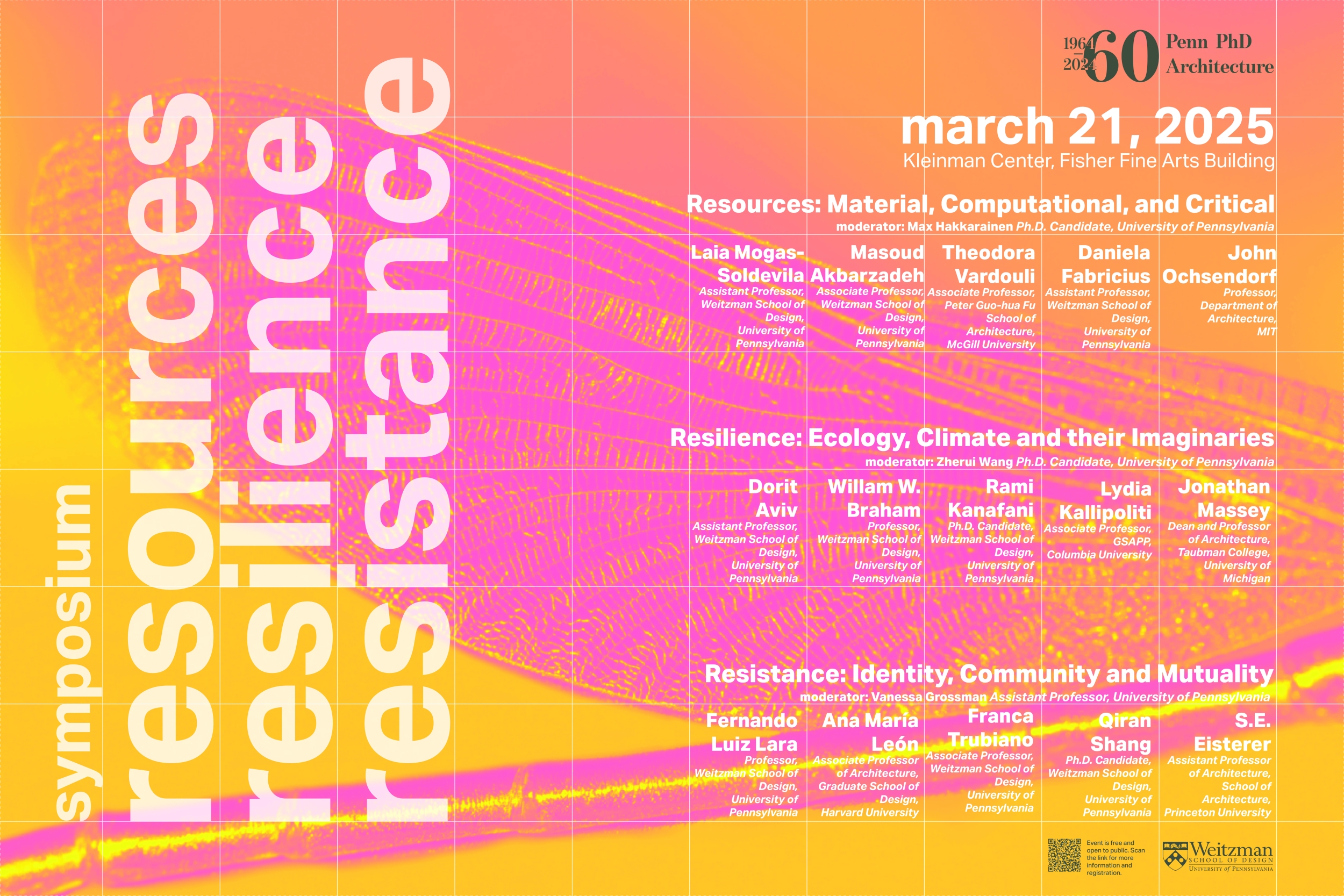 Penn PhD Architecture 60 Years Symposium | Weitzman